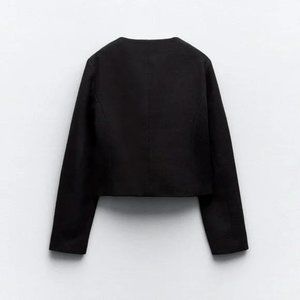 Zara | Jackets & Coats | Zara Cropped Jacket | Poshmark